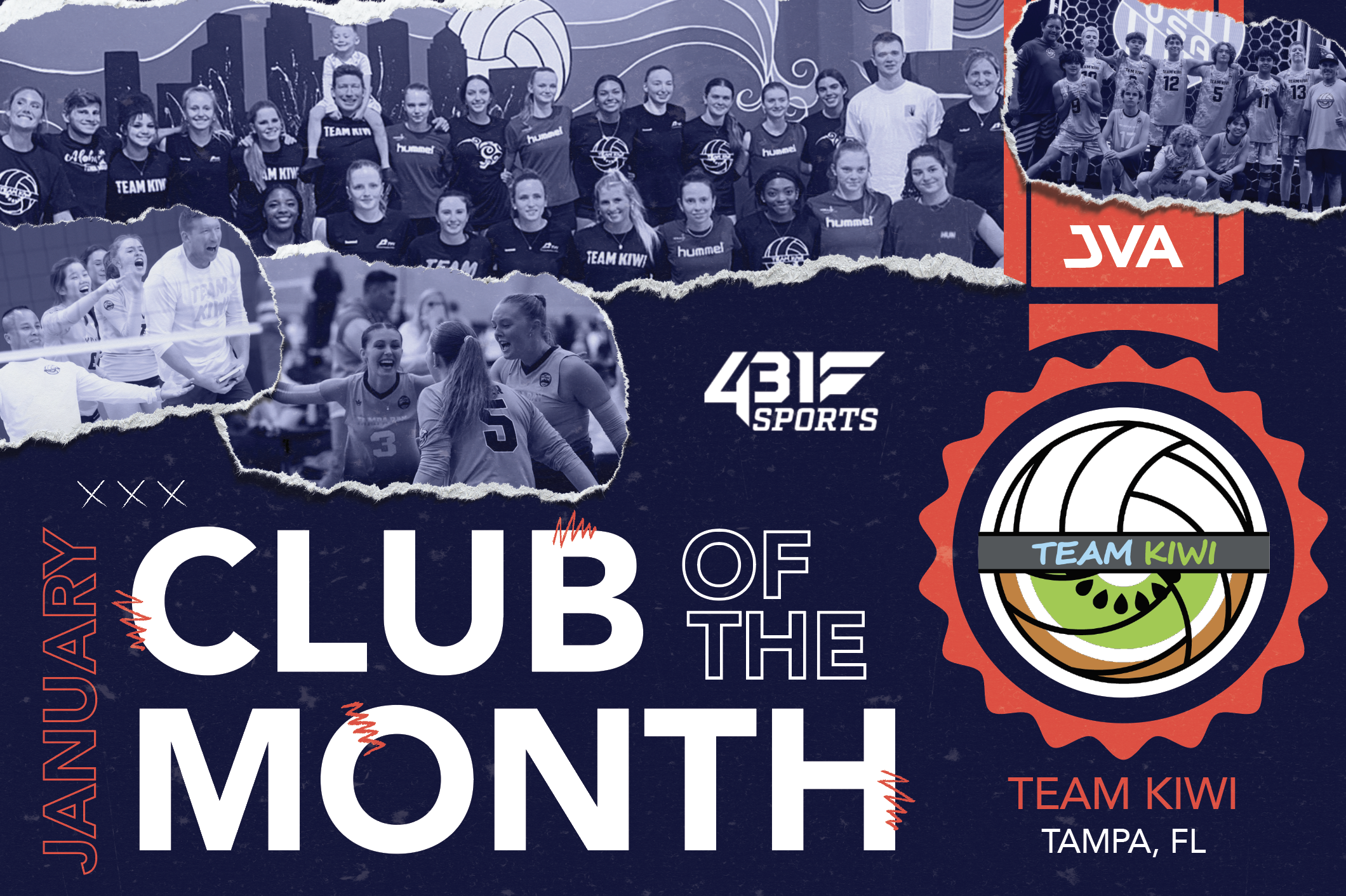 TEAM Kiwi Wins JVA Club of the Month | Junior Volleyball Association